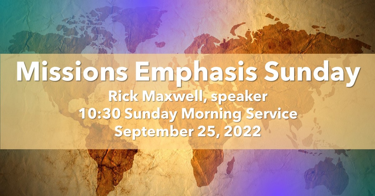 Missions Emphasis Sunday | TABFamilies | Prairie Tabernacle Congregation